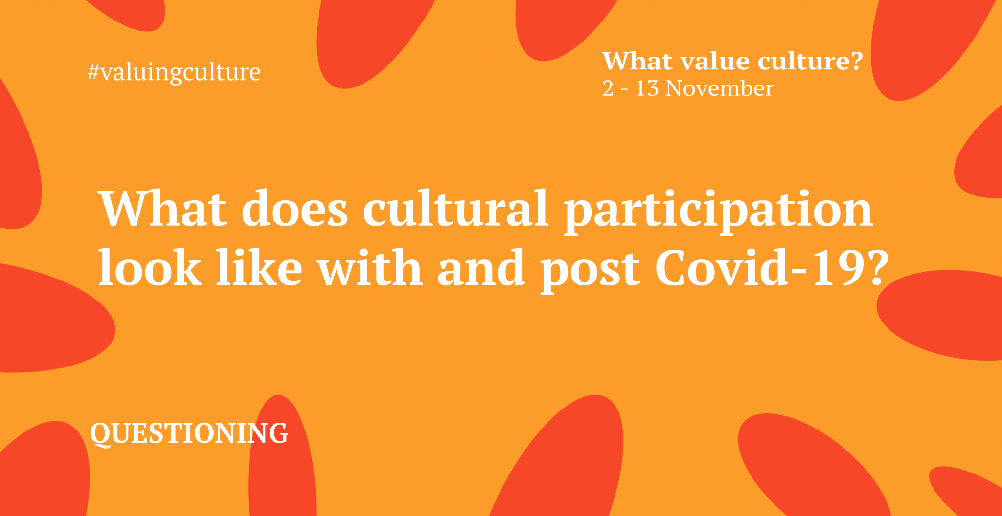 What does cultural participation look like with and post Covid-19 ...